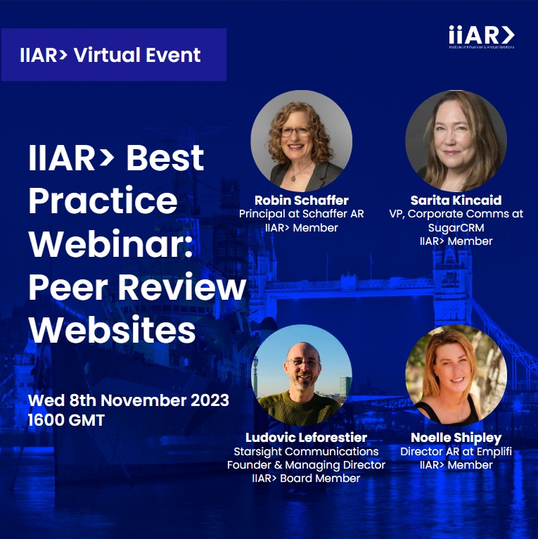 The IIAR> Institute of Influencer & Analyst Relations / IIAR Best ...