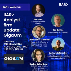 The IIAR> Institute of Influencer & Analyst Relations / IIAR> Webinar ...