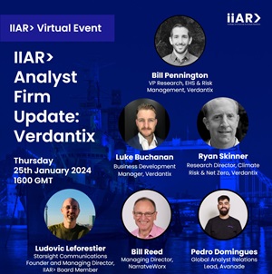 The IIAR> Institute of Influencer & Analyst Relations / IIAR> Webinar with Verdantix